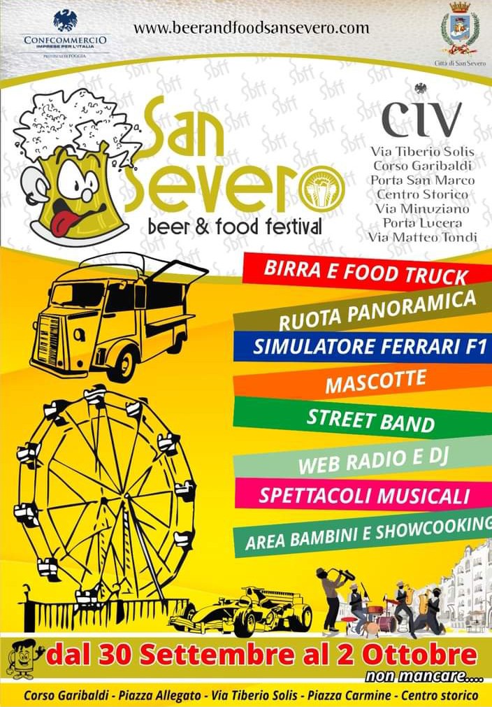SAN SEVERO SI ANIMA CON IL BEER&FOOD FESTIVAL - Confcommercio Foggia